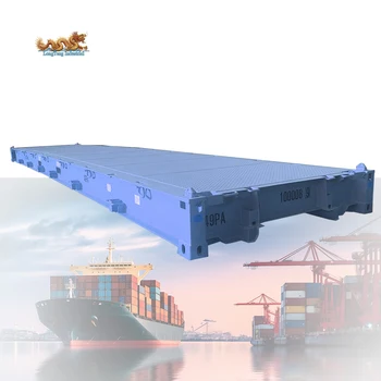 40ft Flat 40 40 Foot Steel Bolsters Shipping Container Platform - Buy ...