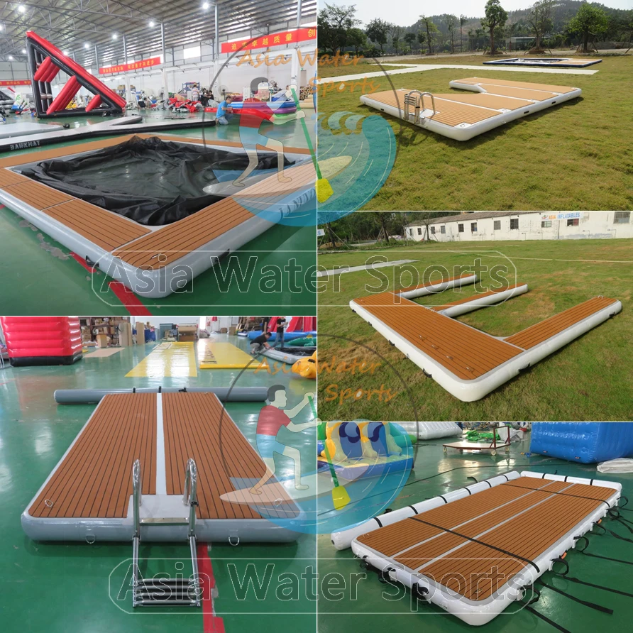 Custom CE Certified Inflatable Floating Island for Resort OEM Water ...