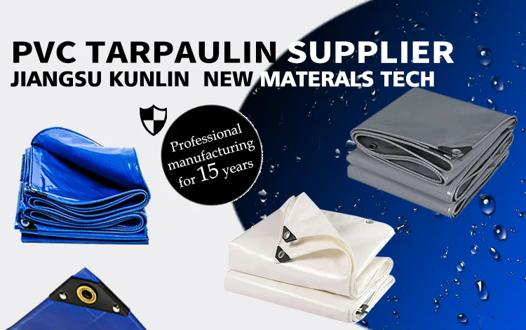 Customized Color And Size Waterproof Pvc Vinyl Coated Tarpaulin Cover For Trucks And Cargo ...