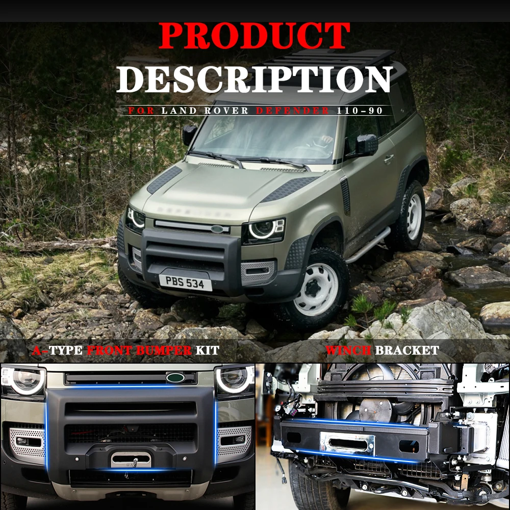 New Design Front Bumper Guard Defender with Winch Bracket for Land ...