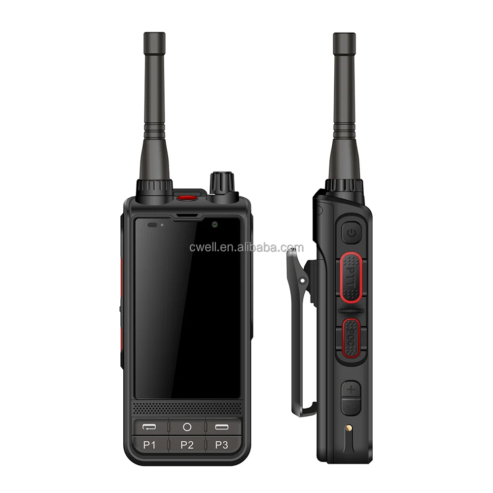 Uniwa W6+ 4g Handheld Analog Uhf/zello Poc Walkie Talkie With Sos ...