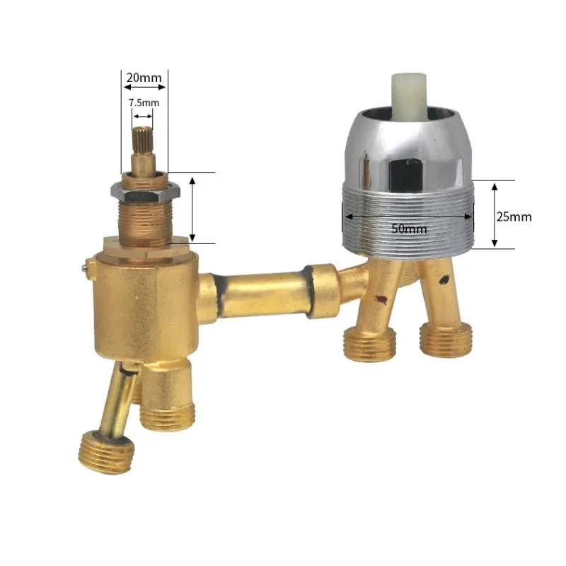 Old-fashioned Conjoined Bathtub Faucet Cold Hot Water Control Switch ...