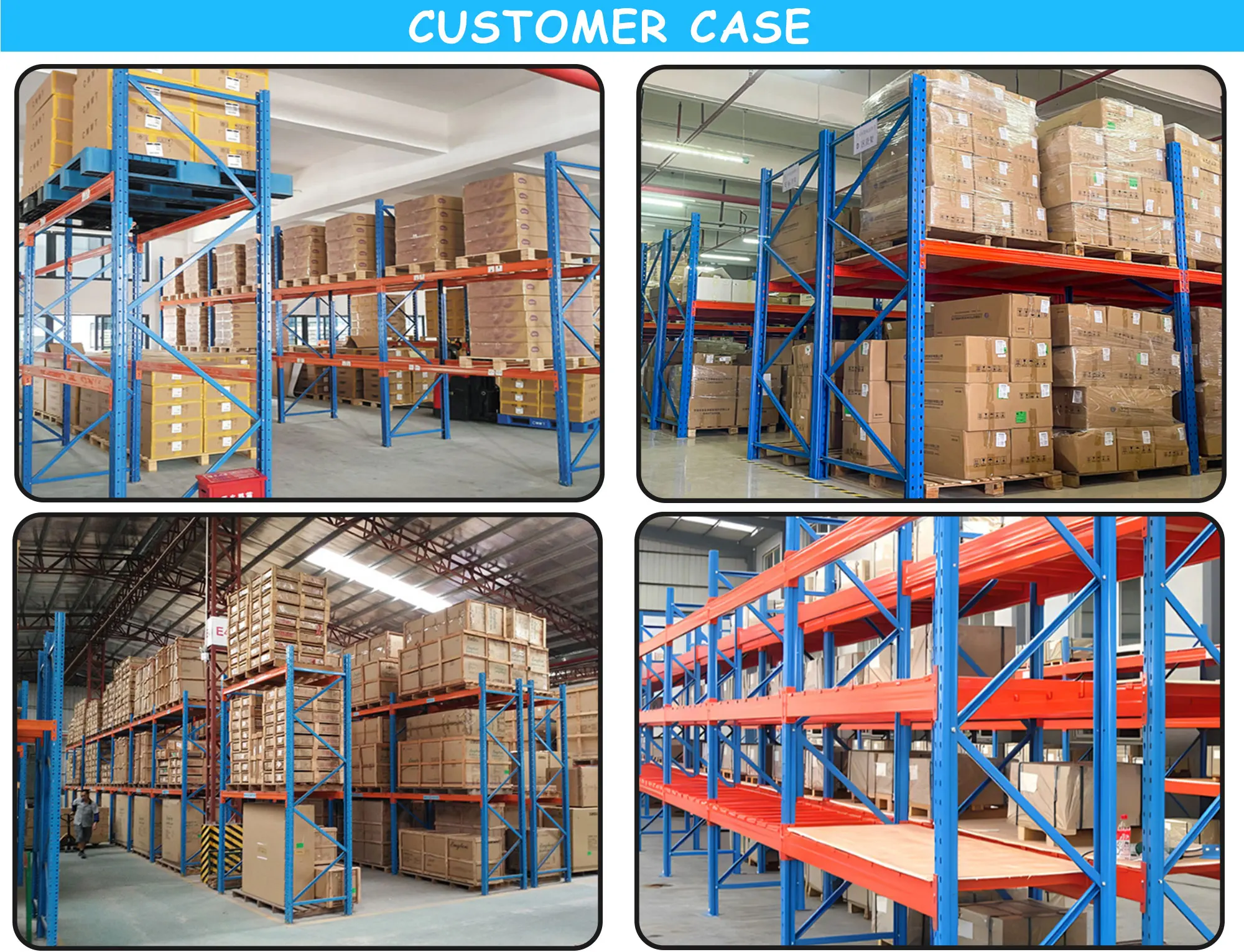 Customized Warehouse Shelves Rack Heavy Duty Storage Metal Shelf ...