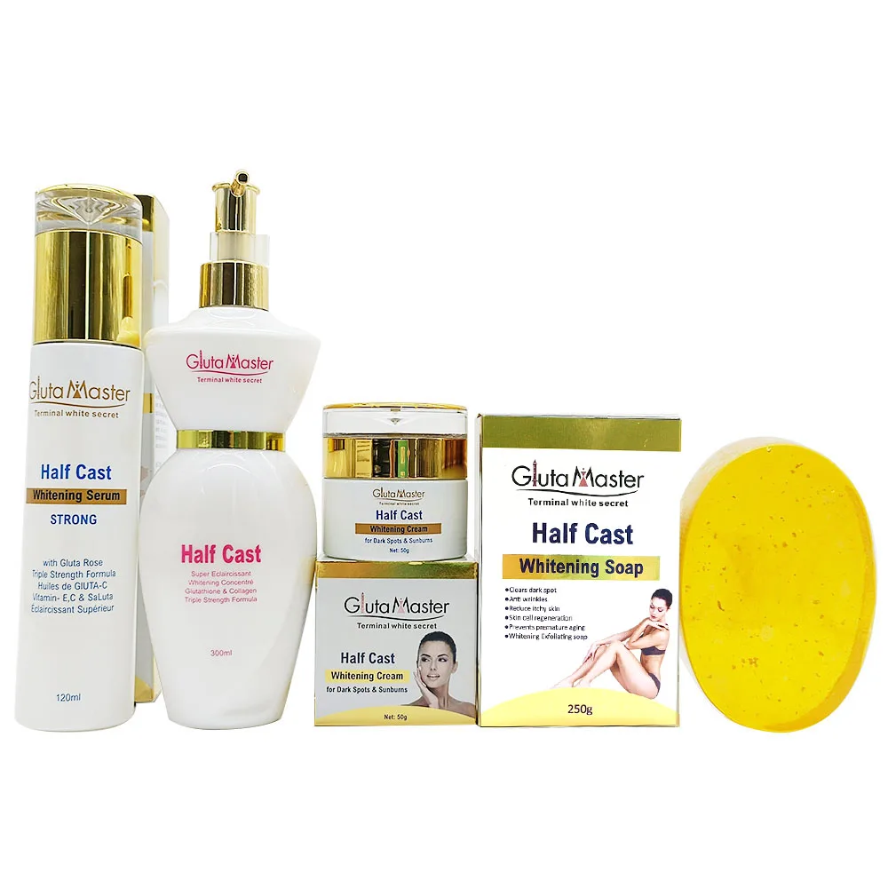 Natural Whitening Anti Aging Facial Kit Half Cast Rejuvenating Set Skin ...