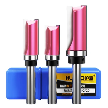 Huhao 1/2 3/4 Woodworking Tct Straight Cutter Double 8mm Bearing Shear ...