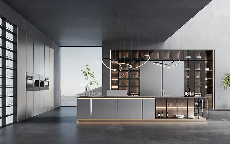 Suofeiya Customized Modern Design Smart Kitchen Automatic Electric Door ...