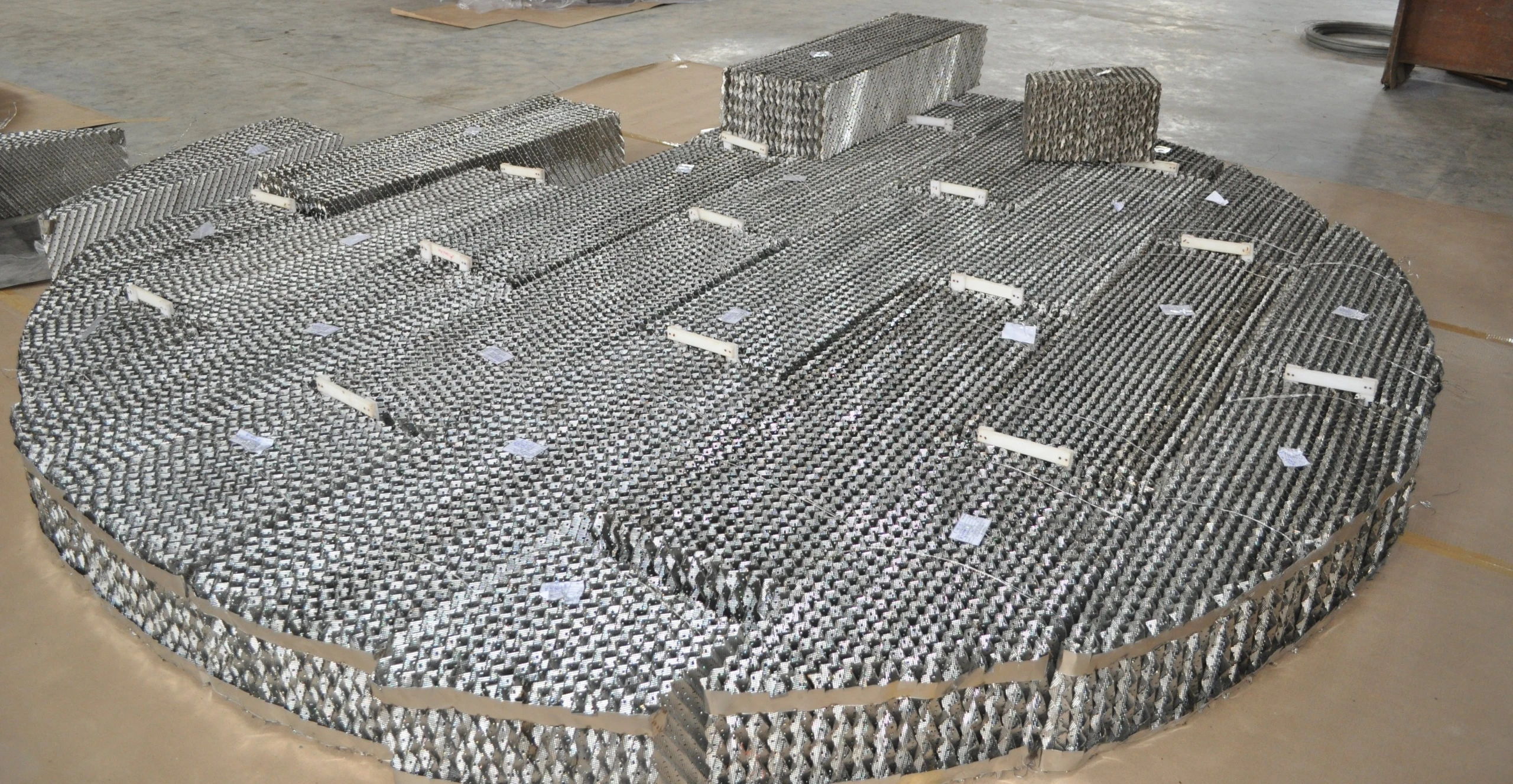 Metal Column Internals Metal Structured Packing Versus Packing Sheet ...