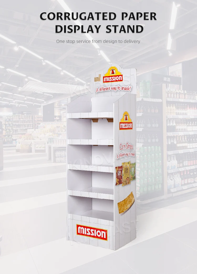 Custom Supermarket Cardboard Food Potato Chips Coffee Bean Chocolate ...