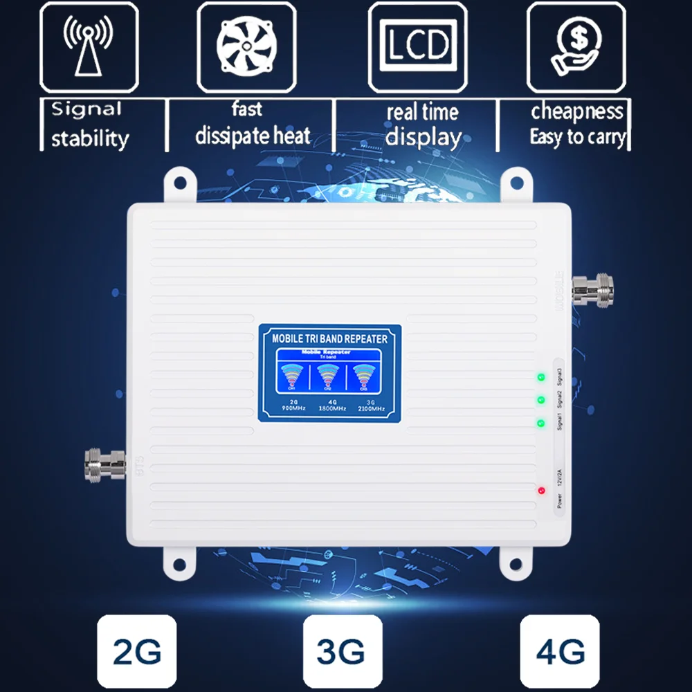 ORITECK Custom 2G 3G 4G Cell Phone Signal Repeater - 500sqm Coverage