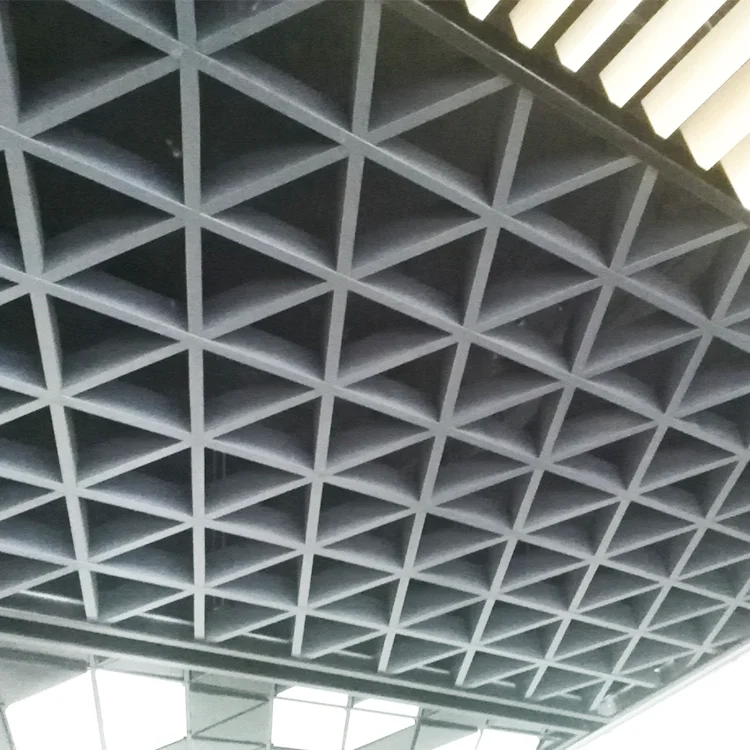 Aluminum Open Cell Ceiling System - Triangle Grid for Interior Decorating