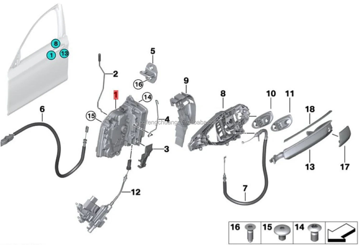 Auto Door Lock for BMW X5 F15 MF85 X6 F16 MF86 G30 G11 G12 Car Door ...