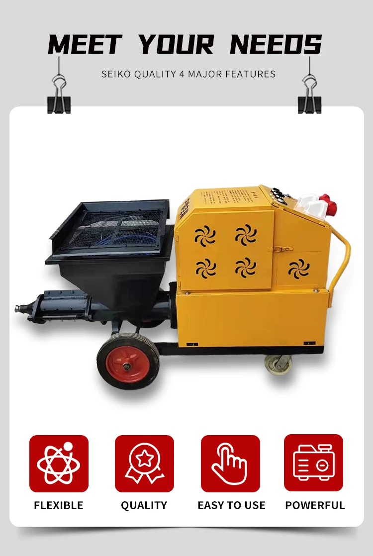 Diesel Engine Cement Plaster Pump Mortar Spray: Reliable and Efficient ...