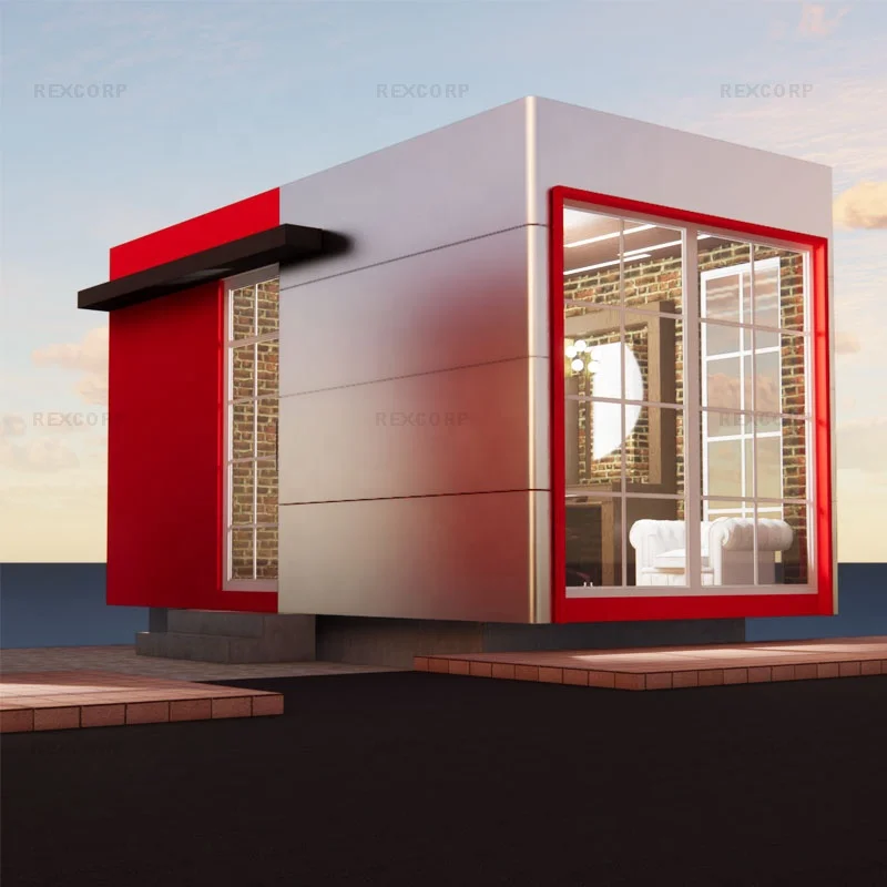 20ft Modular Container Salon with Bathroom Mobile Barber Shop Beauty ...