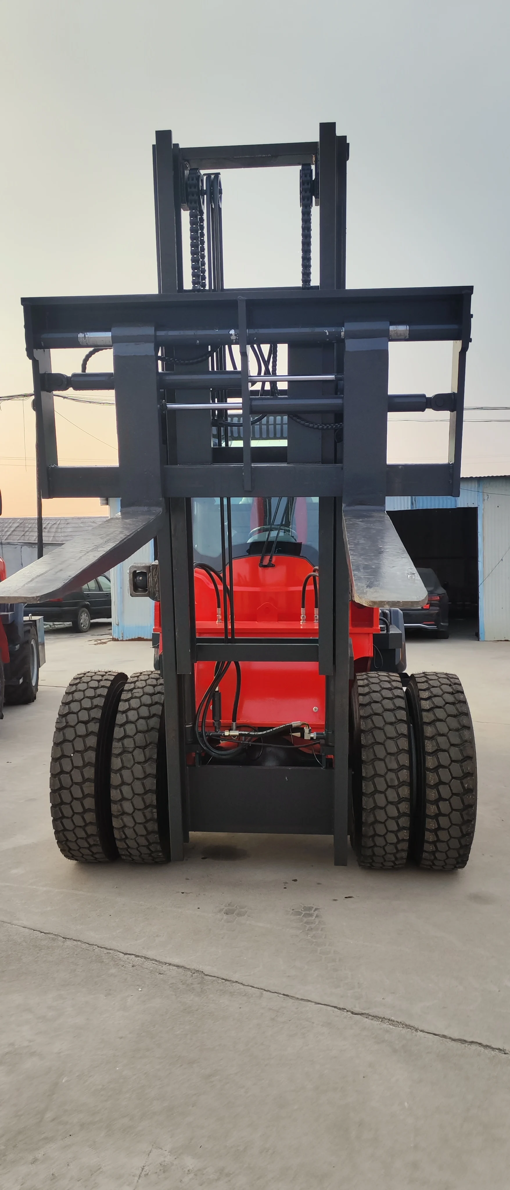 4wd All Terrain Forklift Articulated Frame 4x4 Off-road Forklift 3 Ton ...