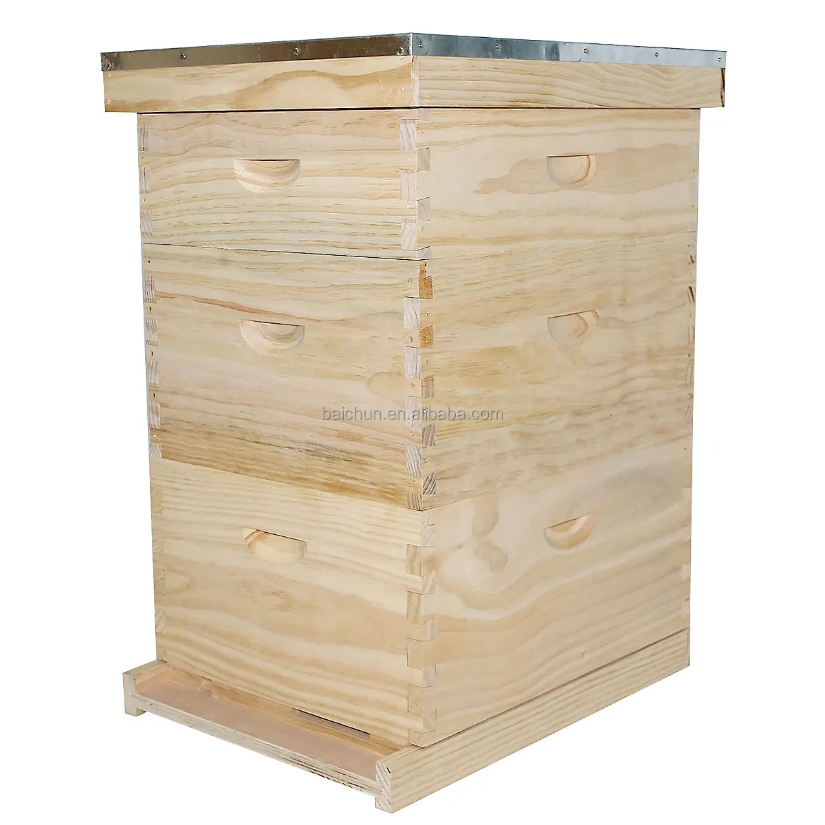 10 Frame Type Bee Hive 1 Deep 2 Medium Langstroth Beehive Pine/ Fir ...