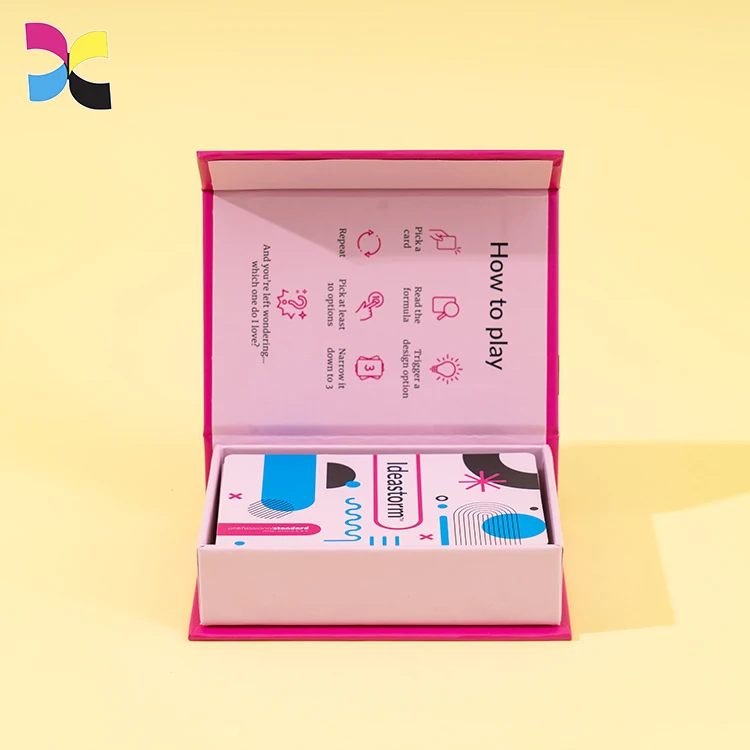 Custom Game Cards Magnetic Box Kids Flashcard Printing China Factory ...