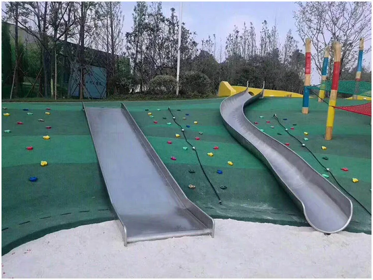 Hanlin Stainless Steel Playground Slide for Kids & Adults-Outdoor ...