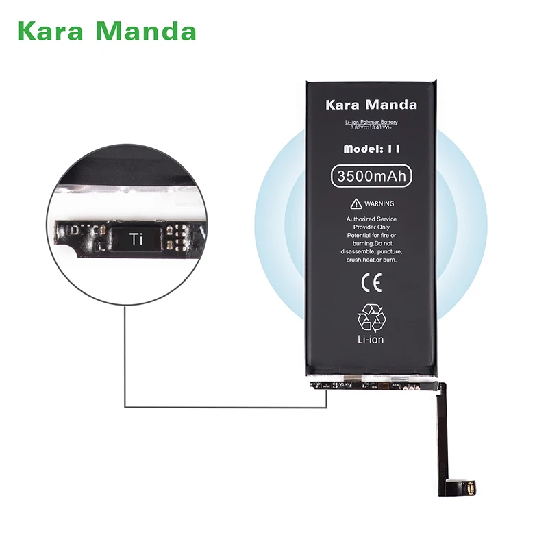 Kara Manda NEW Mobile Phone Battery for iPhone 6 6s 7 8 Plus X Xr Xs ...