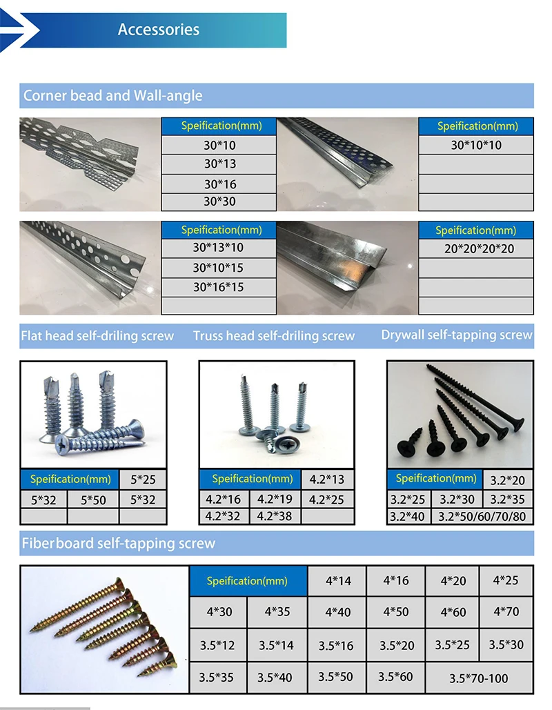Light Steel Keel Drywall Metal Framing Studs by JIANLI
