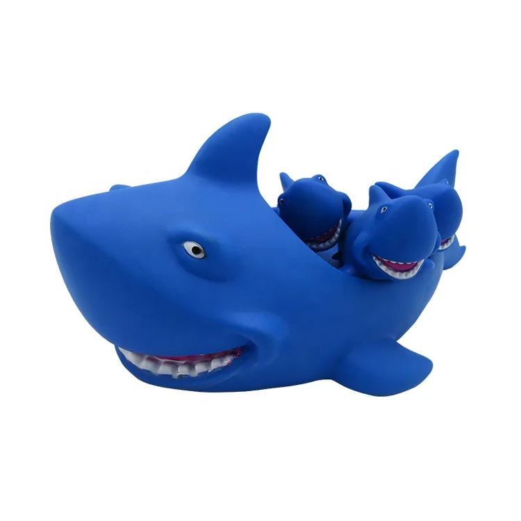 Children's Water Blue Shark Mother And Baby Cartoon Animal Children's ...