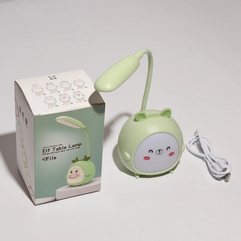 Cute Cartoon Led Desk Lamp Foldable Ambient Light 3-gear Adjustable Usb ...