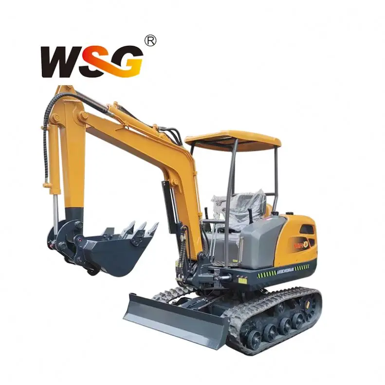 1 Ton Mini Excavator With Swing Boom And Extendable Chassis Wsg10-8 ...