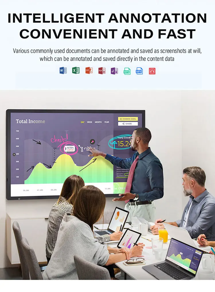 20 Points Infrared Touch Interactive Board for Meetings & Education