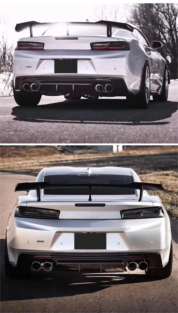 Automobile Personalized Modification ABS Carbon Fiber Pattern ZL1RS Rear Bumper Lip Diffuser for ...