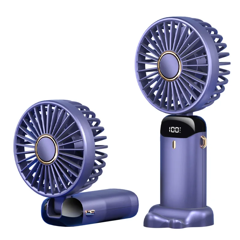 Smart Portable Electric Fan - 5 Speed Adjustable & USB Rechargeable