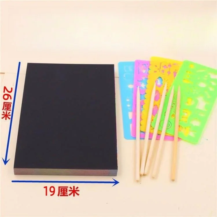 Children's Dazzling Scratching Paper A5 Handmade Creative Diy Drawing ...