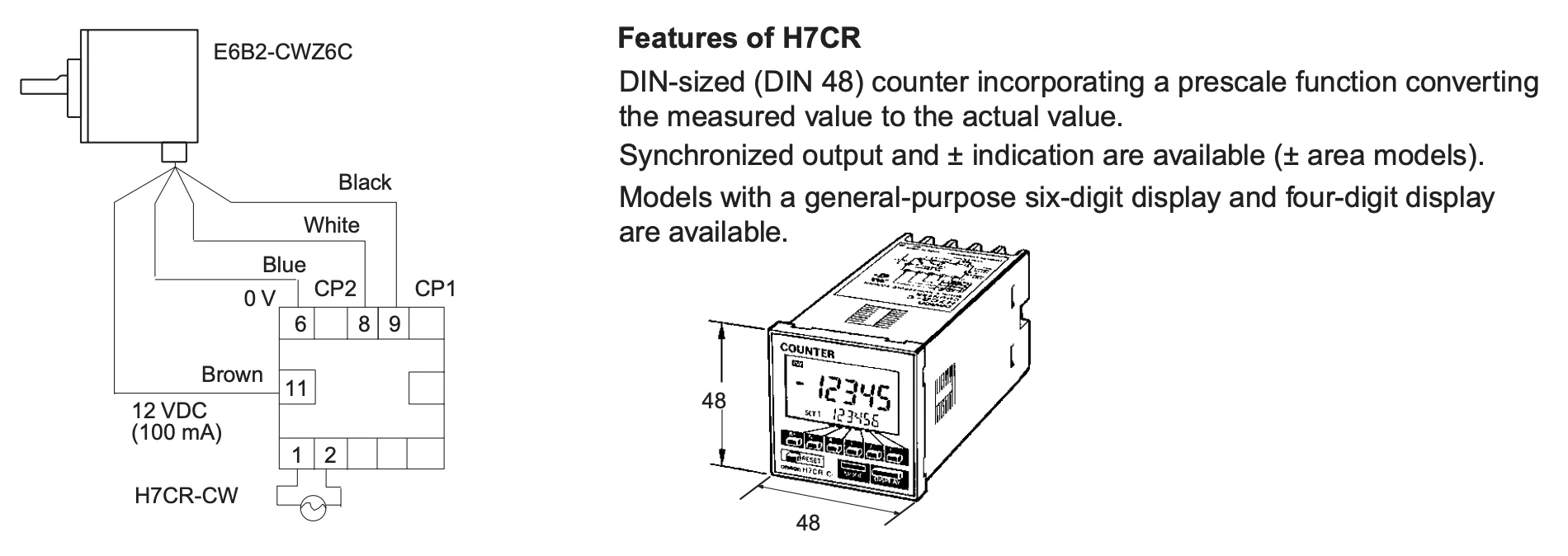 Omron E6B2-CWZ6C Rotary Encoder - Reliable Incremental Encoder