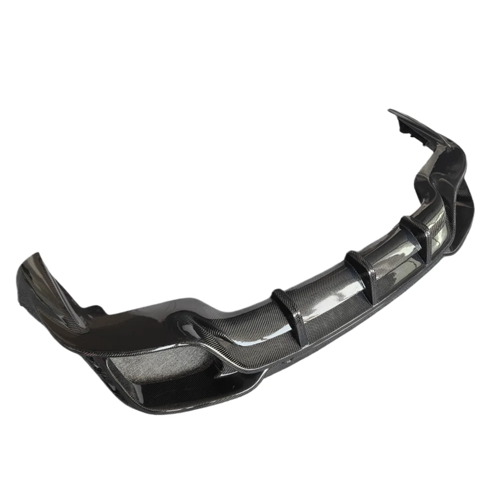 Real carbon fiber rear diffuser body kit for 971 upgraded style bumper ...