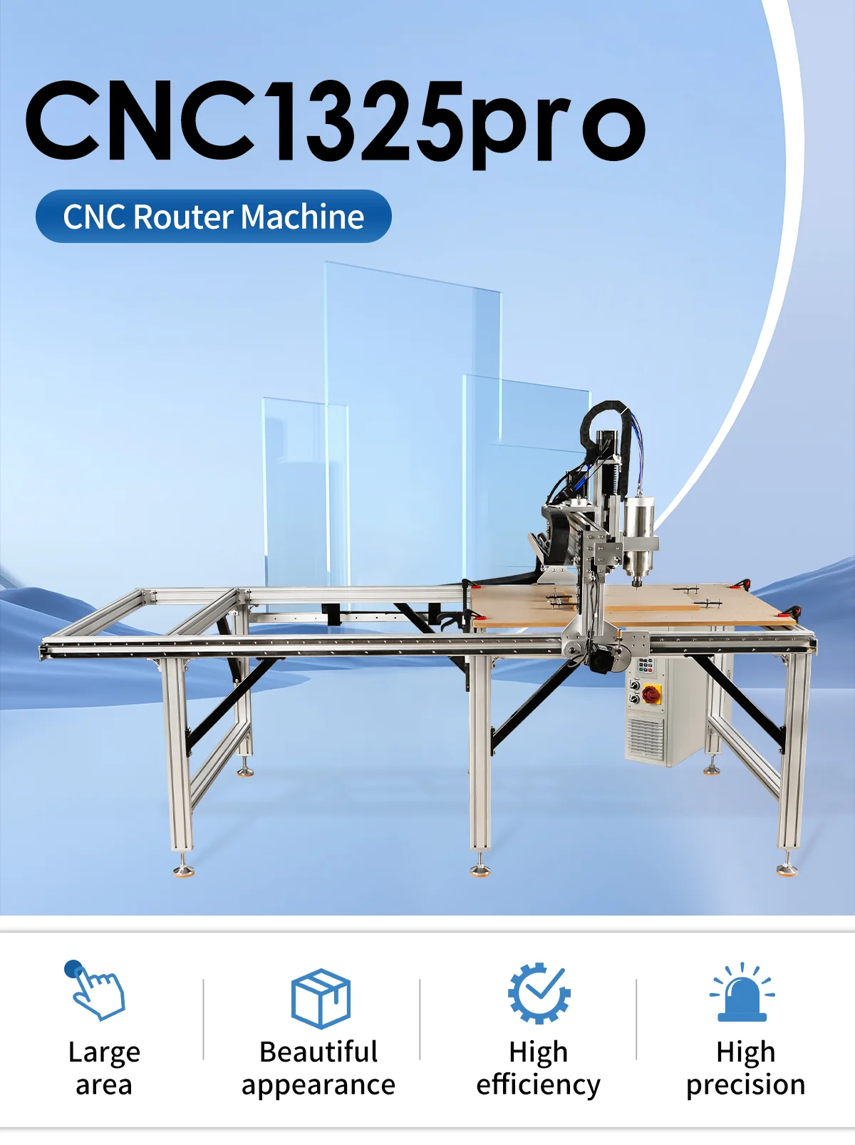 CNC Pro 3D Wood Router Engraving Machine 1325 for Efficient Woodworking ...