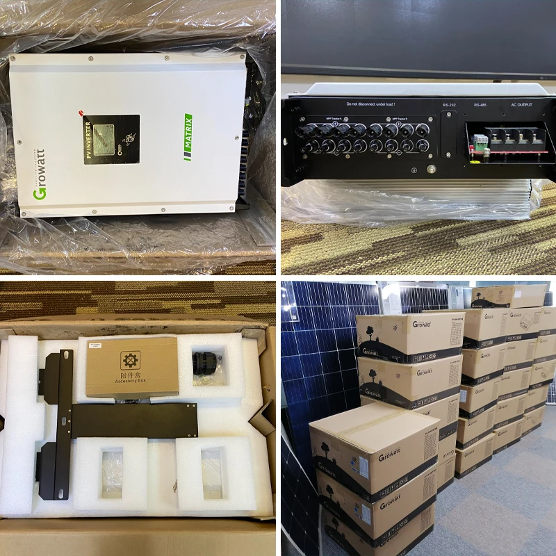 Growatt Inverter On Grid 100kw 125kw 110kw 3 Phase Inverter Commercial ...