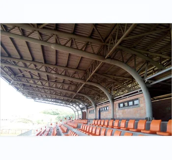 Prefab Steel Frame Truss Stadium Roof Building Metal Frame Canopy Roof ...
