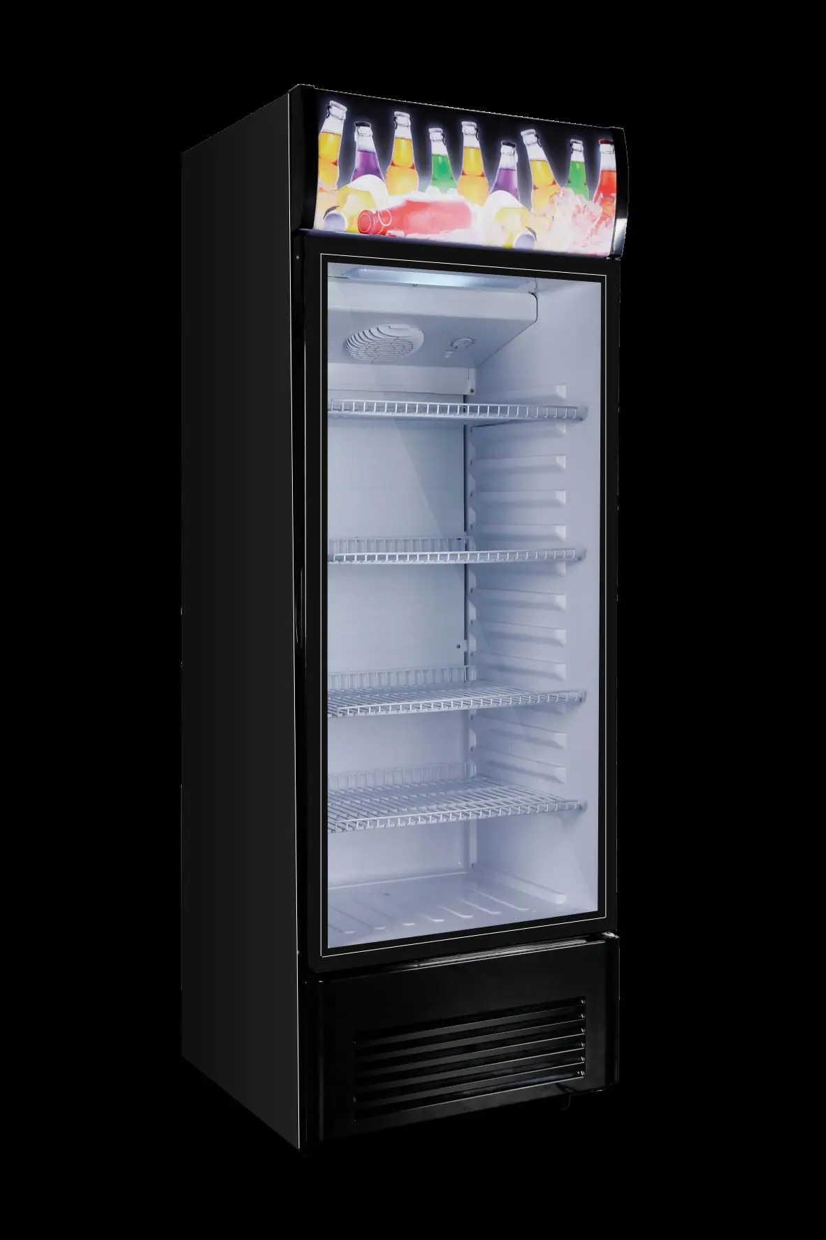 Upright Glass Door Cooler Glass Door Beverage Cooler Commercial Display ...