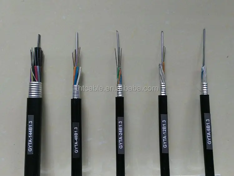 24 72 196 Core Gyta/gyfxty Fiber Optic Cable Price Gyts 24b1.3 Outdoor Single Mode Armoured 48 ...