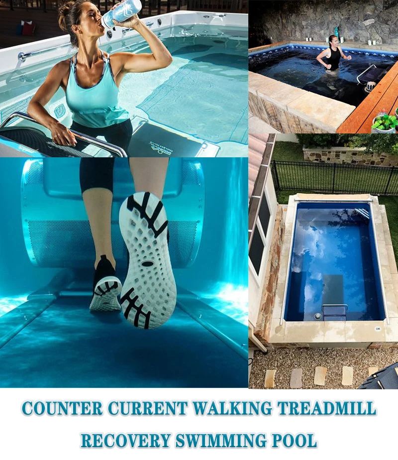 Family Home Swim Pool Spa - Counter Current Walking Treadmill