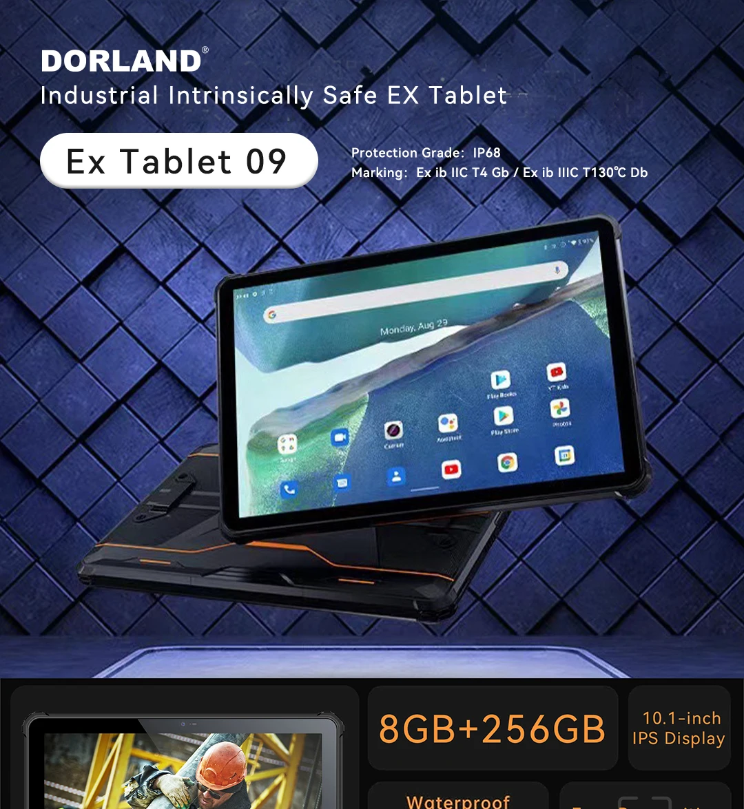 Dorland Ex Tablet09 20000mah Android13 Intrinsically Safe Tablet - Buy ...