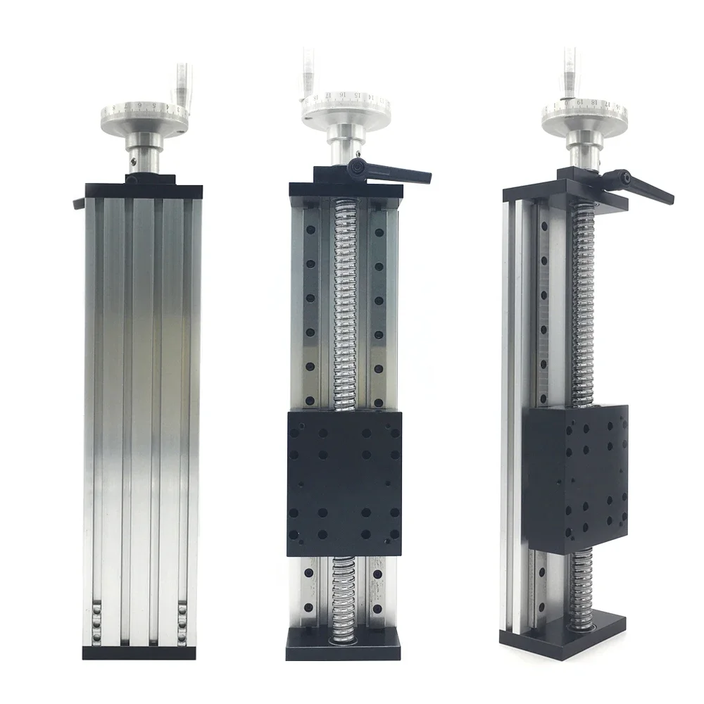 Manual Slide Table Cnc Linear Guide Rail 100-1000mm Stroke Xyz Axis Motion Rail Sfu1204/sfu1605 ...