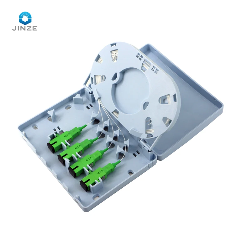 Jinze Abs 4 Core Fiber Optic Distribution Box 4 Port Optical ...