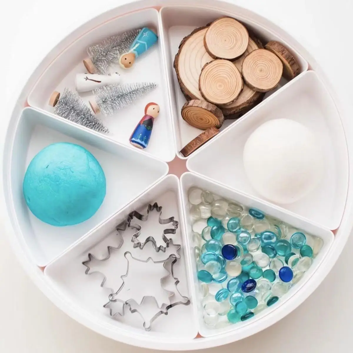 Sensory Bin with Lid and Removable Storage Inserts,for Toddler Crafts ...