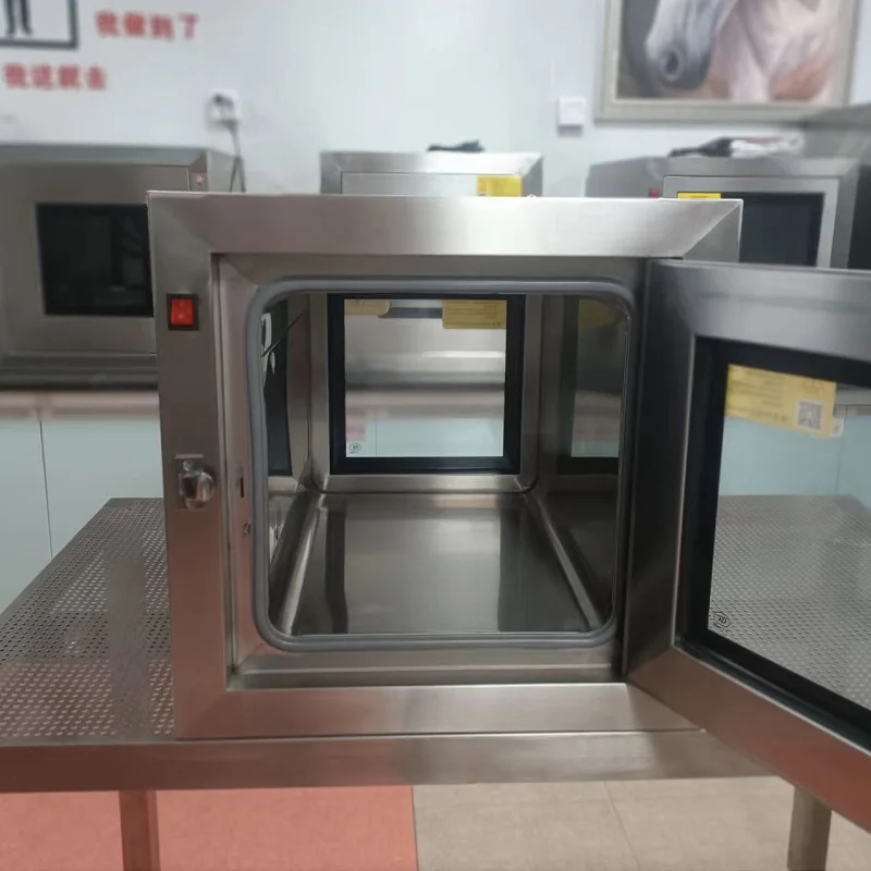 Stainless Steel Pass Box - Cleanroom Pass through for Microbiology Lab
