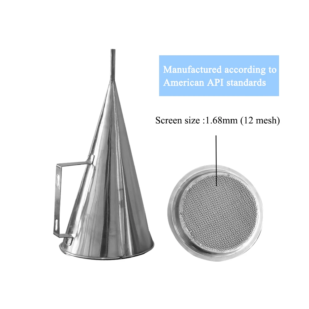 Stainless Steel Marsh Funnel Viscometer Drilling Fluid Marsh Funnel ...