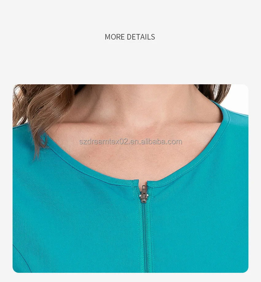 Quick Dry Polyester Rayon Spandex Stretchy Custom logo Medical Lab ...