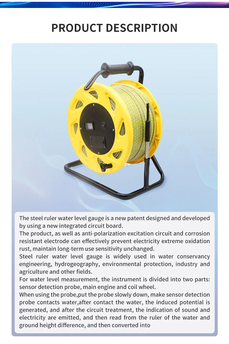 Atech Water Level Meter Groundwater Monitoring Well Depth Sensor Light ...