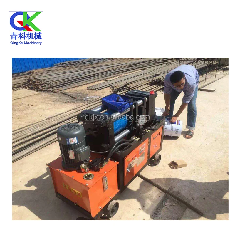 Straight Thread Upsetting Machine Hydraulic Double Cylinder Rebar ...