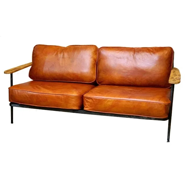 American Industrial Style Iron Art Sofa Studio Single Double Nordic ...