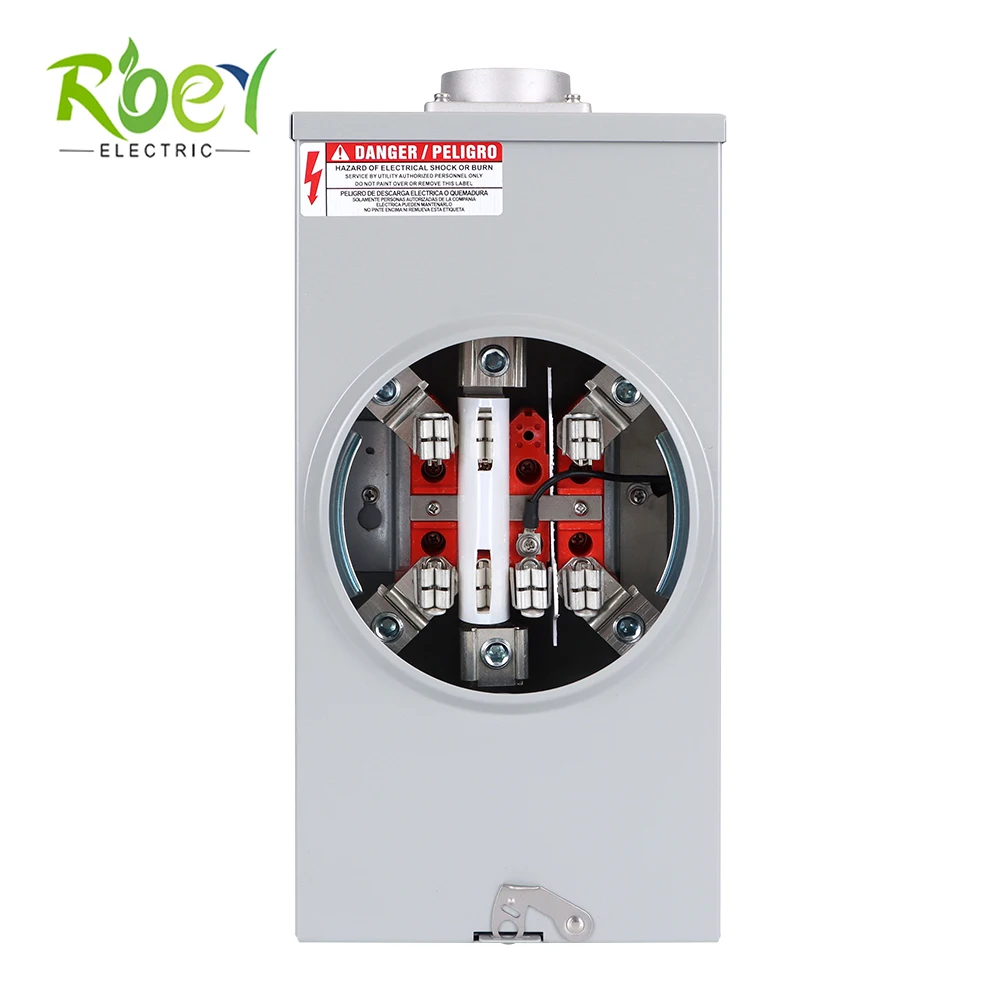 200 Amps 7 Terminals Three Phase Electric Meter Socket Base/3 Phase ...