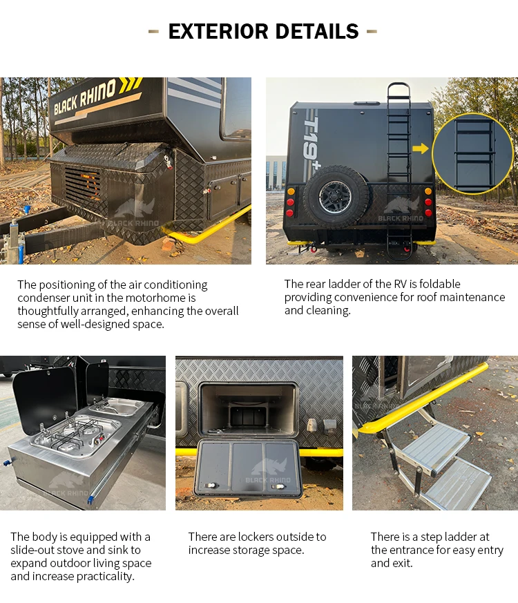 4x4 Static Black Rhino Container Home American Outdoor Land New Design ...